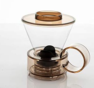 Clever NEW Coffee Dripper Official, Glass Style Coffee Maker Hassle-Free Ways Make Manual Pour Over Coffee & Cold Brew, 18 Fl Oz.