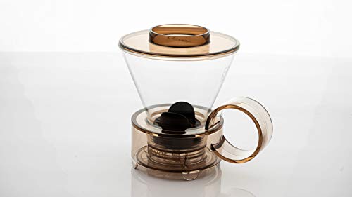 Clever NEW Coffee Dripper Official, Glass Style Coffee Maker Hassle-Free Ways Make Manual Pour Over Coffee & Cold Brew, 18 Fl Oz.