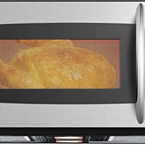 SMETA Over The Range Microwave Oven with Exhaust Fan 1000W 1.6 Cu. Ft 30 inches wide, with Hidden Hood/2 Speed Vent, Under Cabinet Over the Stove Bottom light, Safe Child Lock, Stainless Steel