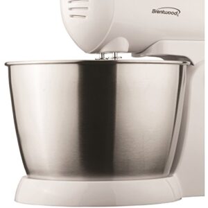 Brentwood Stand Mixer, 5-Speed + Turbo, White