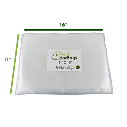 150 Combo FoodVacBags Vacuum Seal Bags - 3 sizes! 50 Pint, 50 Quart and 50 Gallon, Commercial Grade, Sous Vide, No BPA, Boil, Microwave