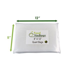 150 Combo FoodVacBags Vacuum Seal Bags - 3 sizes! 50 Pint, 50 Quart and 50 Gallon, Commercial Grade, Sous Vide, No BPA, Boil, Microwave