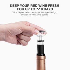 Hotder Electric Wine Opener, Automatic 3-in-1 Wine Bottle Opener Kit, Battery Operated Electric Corkscrew, Foil Cutter, Wine Plug, As Gift for Wine Lovers, Suitable for Home, Bar and Party