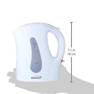 Brentwood Cordless Electric Kettle BPA Free, 1 Liter, White