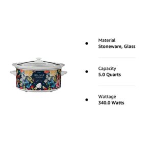 Pioneer Woman 5 Quart Slow Cooker Fiona Floral | Model# 33057 By Hamilton Beach