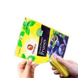 2 Pack Mini Portable Handheld Heat Vacuum Sealer Bag Sealer Mini Sealing Machine Hand Pressure Heat Sealing Machine Handheld Plastic Bag Sealer Mini for Plastic Bags Storage (Random Color)