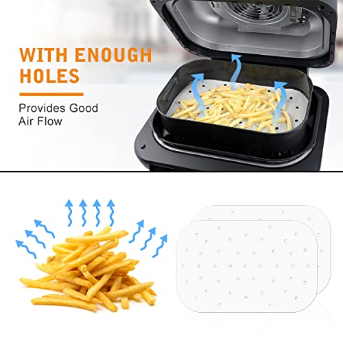 AIEVE Air Fryer Liners for XL Air Fryer, 100 Pcs Air Fryer Parchment Paper and 2 Pack Non-Stick Air Fryer Liner Compatible with Ninja IG601 & IG651 Grill and Air Fryer XL Air Fryer Oven