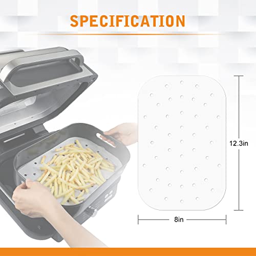 AIEVE Air Fryer Liners for XL Air Fryer, 100 Pcs Air Fryer Parchment Paper and 2 Pack Non-Stick Air Fryer Liner Compatible with Ninja IG601 & IG651 Grill and Air Fryer XL Air Fryer Oven