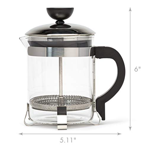 Primula 4 Cup Classic Coffee Press, Chrome