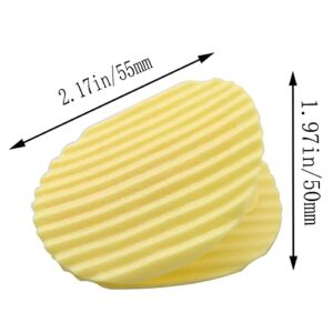 JCBIZ 6PCS Cute Chip Clips Kitchen Food Storage Potato Chip Bag Closure, Snacks Bag Sealer Sealing for Home Party Travel Housewarming Festival and more, Yellow