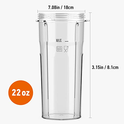 KOIOS 850W Smoothie Blender with Extra 20oz Cup for Shakes and Smoothies, 12 Pieces Personal Blenders for Kitchen Ice,