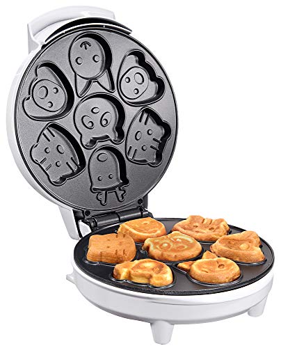 Animal Waffle Maker - Kids Waffle Maker and Mini Pancake Maker with 7 Fun Animal Face Waffle Maker Shapes - Easy to Use Non-Stick Electric Griddle Mini Waffle Maker by Tettonia