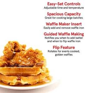 Gourmia GAFW598 2 in 1 - 5-Quart Digital Air Fryer + Waffle Maker