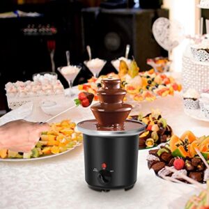 3 Tier Chocolate Fountain, Stainless Steel Chocolate Fondue Fountain Machine for Chocolate Nacho Cheese Liqueuers