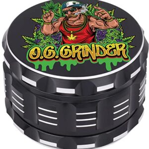 O.G. Grinder for Herbs & Spices, 2.5 inch Herb Grinder Black Grinder Pink Grinder