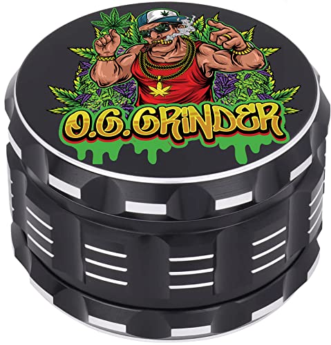 O.G. Grinder for Herbs & Spices, 2.5 inch Herb Grinder Black Grinder Pink Grinder