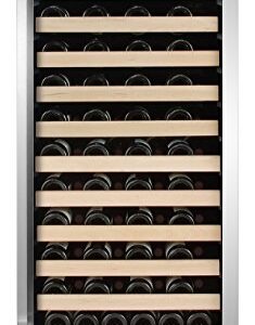 Whynter BWR-1002SD 100 Built-in or Freestanding Stainless Steel Compressor Large Capacity Wine Refrigerator Rack for Open Bottles and LED Display, Black-100, Black