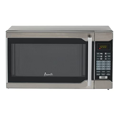 Avanti MO7103SST Counter Top Microwave Oven 0.7 Cu. Ft. Black/Stainless Steel