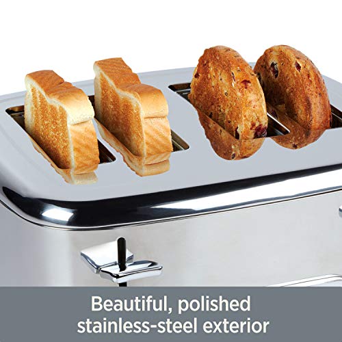 All-Clad TJ824D51 Stainless Steel Digital Toaster with Extra Wide Slot, 4-Slice, Silver