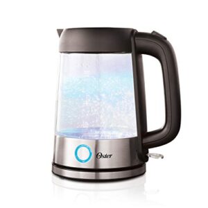 oster bvstkt7098-000 kettle, 1.7 liter, clear/stainless.