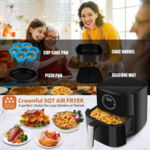 Air Fryer Accessories 5,5L Square, Air Fryer Accessories 5,5 Litre XXL Utensils Mold Accessories Suitable for COSORI Ninja CECOTEC INNSKY Philips 5,5L 6L 6,2L Air Fryer (5.5L Square 6 PCS)