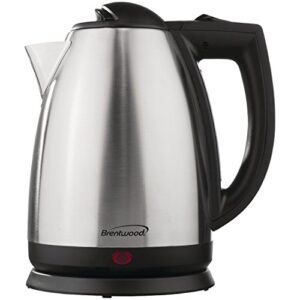 brentwood kt-1800 2l stainless steel cordless electric kettle