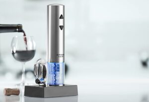 sharper image rechargeable wine opener with foil cutter