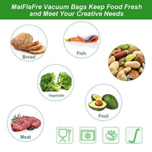 MaiFlaFre 11x50 2 Pack Vacuum Sealer Bags Rolls with Commercial Grade, BPA Free, Heavy Duty, Great for Vac Storage, Meal Prep or Sous Vide