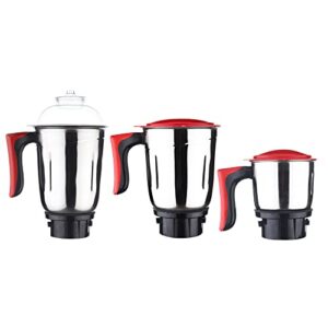 Ckitze Tabakh Indian Mixer Grinder | 650 Watts | 110-Volts Red, 3-Jar, T-Prime