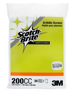 3M 200CC Scotch-Brite Griddle Screen - 20 / PK