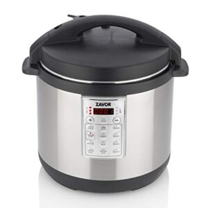 Zavor Select 6 Quart Electric Pressure Cooker and Rice Cooker with Non-stick Inner Cooking Pot and Brushed Stainless Steel Finish (ZSESE01)