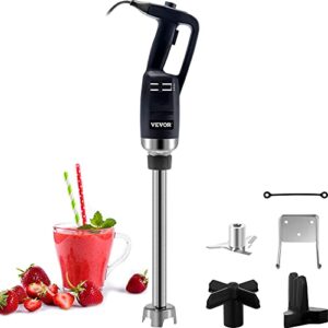 vevor commercial immersion blender constant speed heavy duty immersion blender 350w commercial hand mixer 304 stainless steel hand blender commercial with 11.8″ removable shaft for kitchen mixing