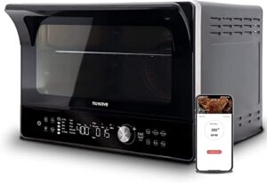 nuwave todd english iq360 digital smart oven, 20-in-1 convection infrared grill griddle combo, 34-qt mega capacity, 1800 watts, adjustable triple surround heat zones, smart thermometer, wifi enabled