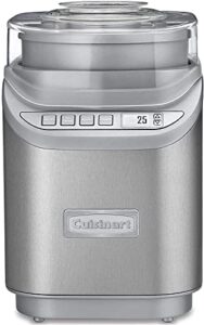 cuisinart ice-70 electronic ice cream maker, brushed chrome (renewed)