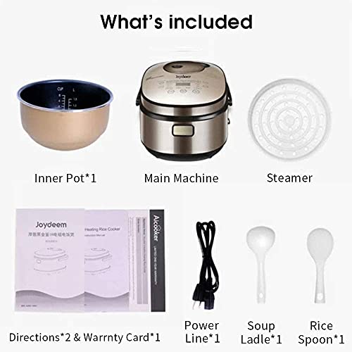 JOYDEEM AIRC-4001 Smart Induction Heating System Rice Cooker, 24-hours Pre-set Timer, 4 L 8 Cup Capicity