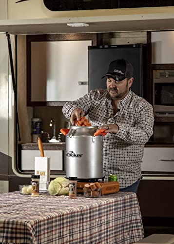 CanCooker Original Kit | Includes: Convection 4 Gallon Steam Cooker, Rack, Butter Garlic Salt Seasoing, & Volume 1 Cookbook