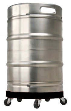 Half-Barrel Keg Dolly - Inexpensive and Easy Way to Move Half-Barrel Kegs and Large Heavy Pots - Transport Kegs from Walk-in to Keg Fridge at Bar - Makes it Easy to Roll Kegs to Mop Cooler Floor