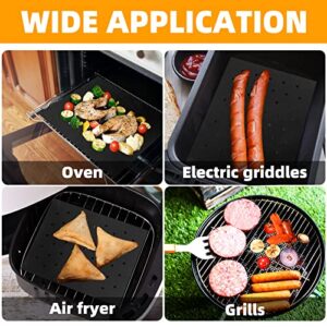 Reusable Liners for Toaster Oven,6Pcs 9 x 11 inch Non Stick Air Fryer Mat,Easy Clean Toaster Mat ,Compatible with Cuisinart, Breville, Black & Decker Air Fryer Oven Toaster