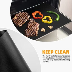 Reusable Liners for Toaster Oven,6Pcs 9 x 11 inch Non Stick Air Fryer Mat,Easy Clean Toaster Mat ,Compatible with Cuisinart, Breville, Black & Decker Air Fryer Oven Toaster