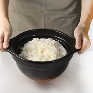 Hario "Gohan Gama" Glass Lid Rice Cooker, 3-Cup