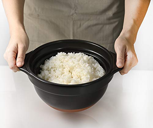 Hario "Gohan Gama" Glass Lid Rice Cooker, 3-Cup