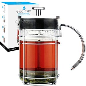 grosche madrid french press coffee and tea maker 1500 ml (51 fl oz)