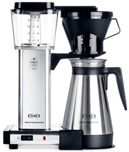 technivorm moccamaster 10-cup 40oz coffee brewer handmade coffee maker – kbt741 – polished silver