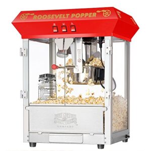 6010 great northern red 8oz roosevelt antique countertop style popcorn popper machine