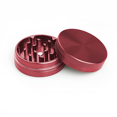 HOMVIDA Spice Grinder Crasher 2 Inch Portable Size with Magnetic Lid - Red