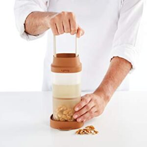 Lekue Nut, Almond Milk & Grain Milk Maker, 1 quart, Brown