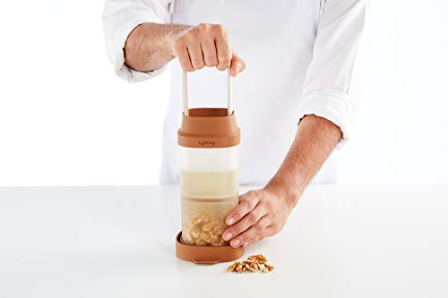 Lekue Nut, Almond Milk & Grain Milk Maker, 1 quart, Brown