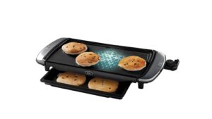 oster diamondforce 10 x 20″ nonstick coating infused with diamonds electric griddle with warming tray