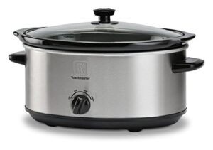 toastmaster tm-701sc slow cooker, 7-quart, stainless/black