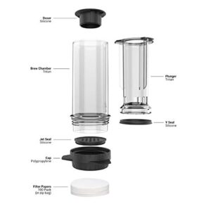 Delter Coffee Press, 400ml, Transparent Grey